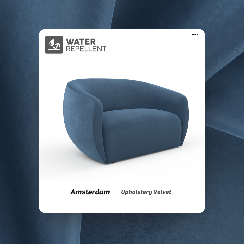 Unique Boys Interiors Mercis Alba Quick Clean Upholstery Fabric per meter