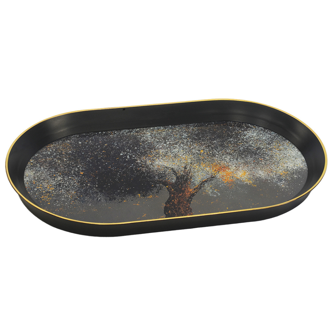 GLASS TRAY OVAL MOONLIGHT – Unique Boys